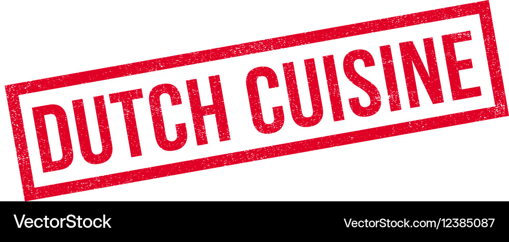 Dutch cuisine rubber stamp Royalty Free Vector Image