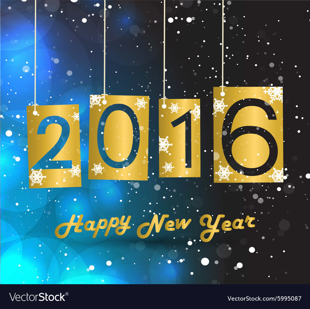 Happy new year 2016 Royalty Free Vector Image - VectorStock