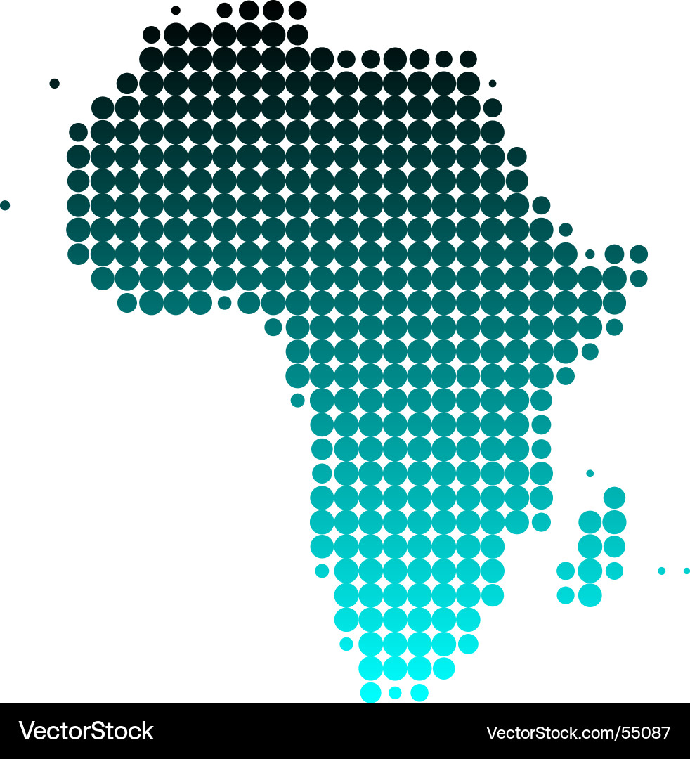 Map of africa Royalty Free Vector Image - VectorStock