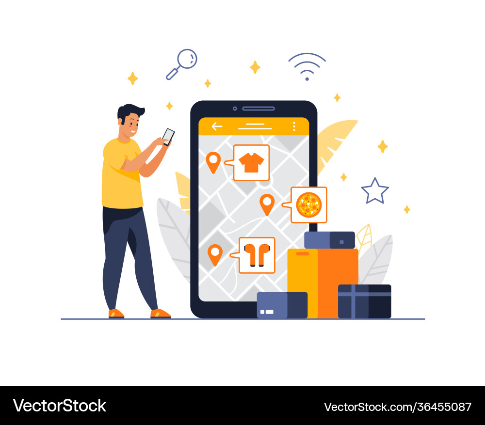 Online maps travel guides and navigation Vector Image