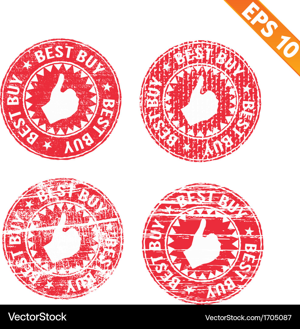 Rubber stamp best buy - - EPS10 Royalty Free Vector Image