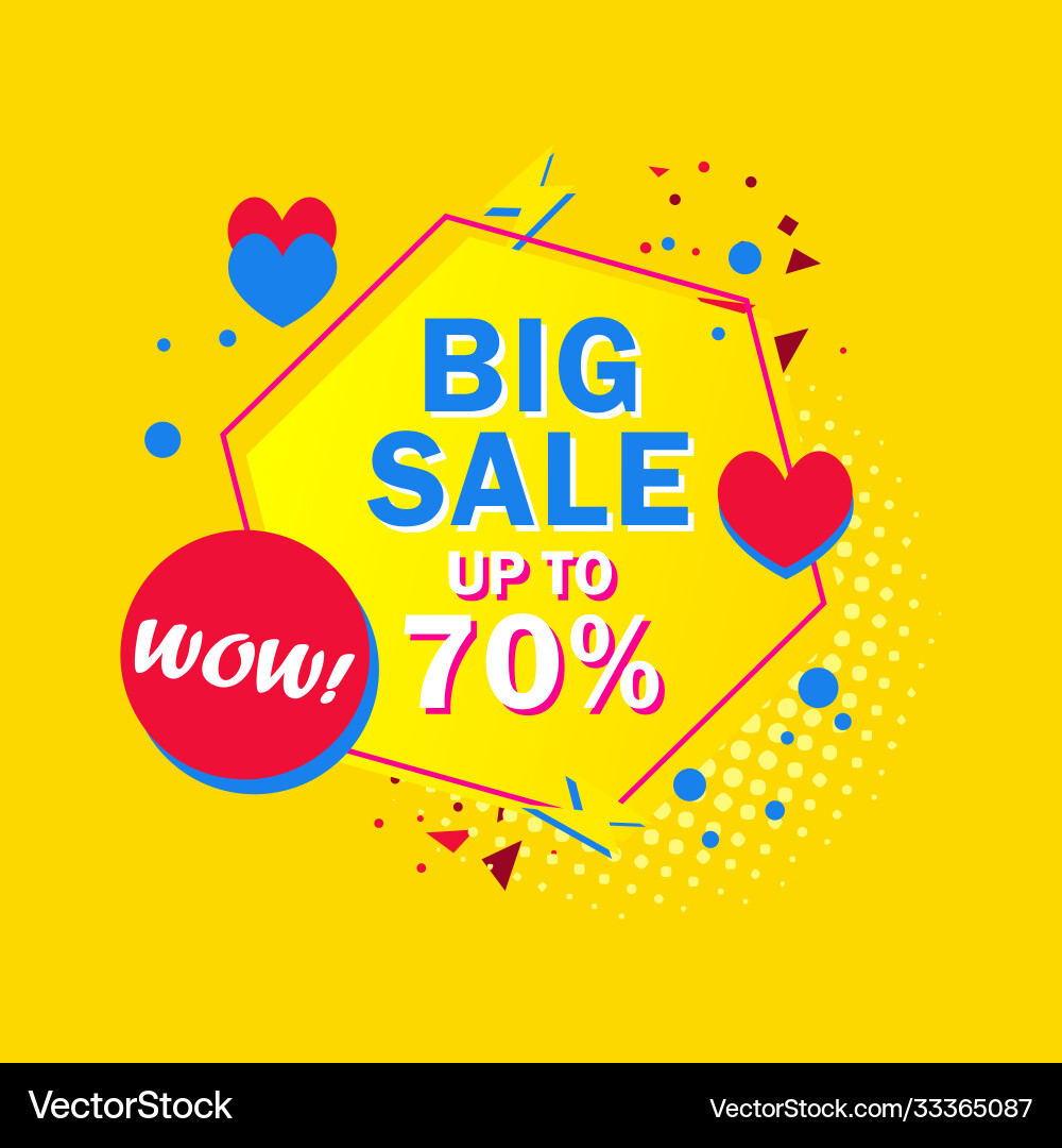 Sale offer banner design - template Royalty Free Vector