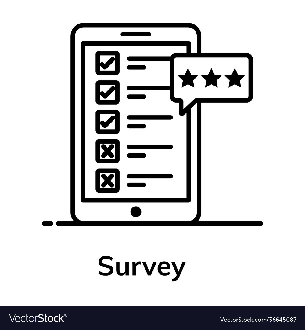 Survey Royalty Free Vector Image - VectorStock