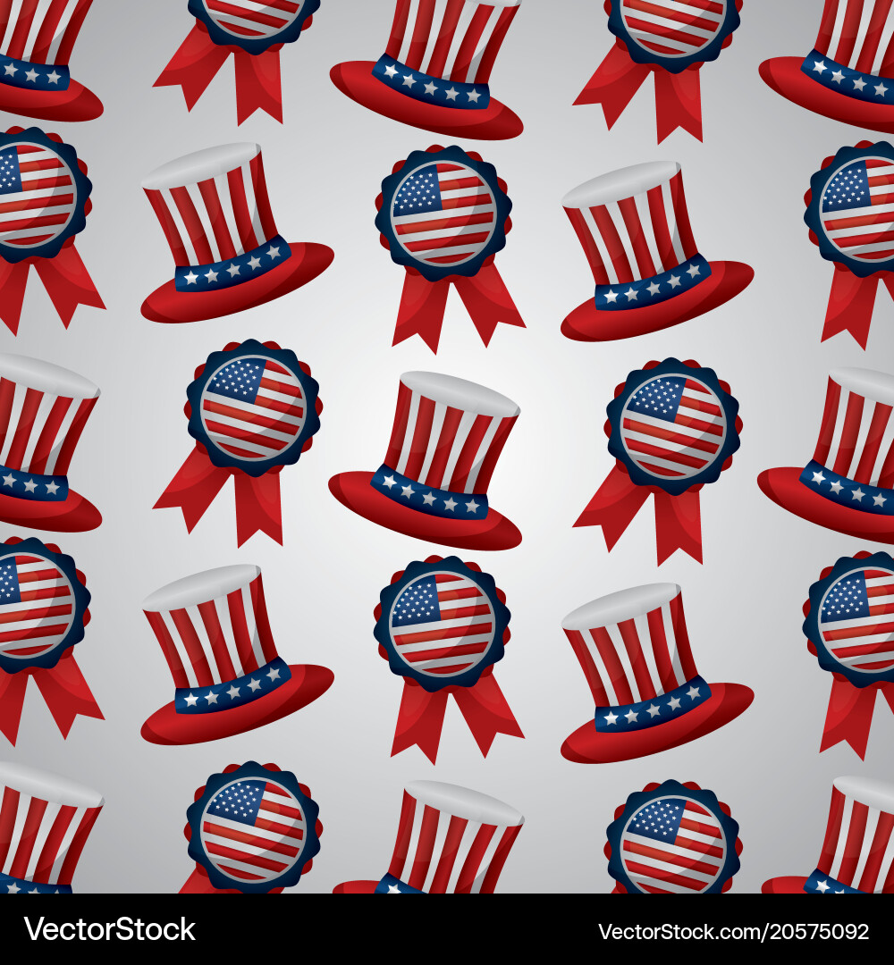 Happy independence day american Royalty Free Vector Image