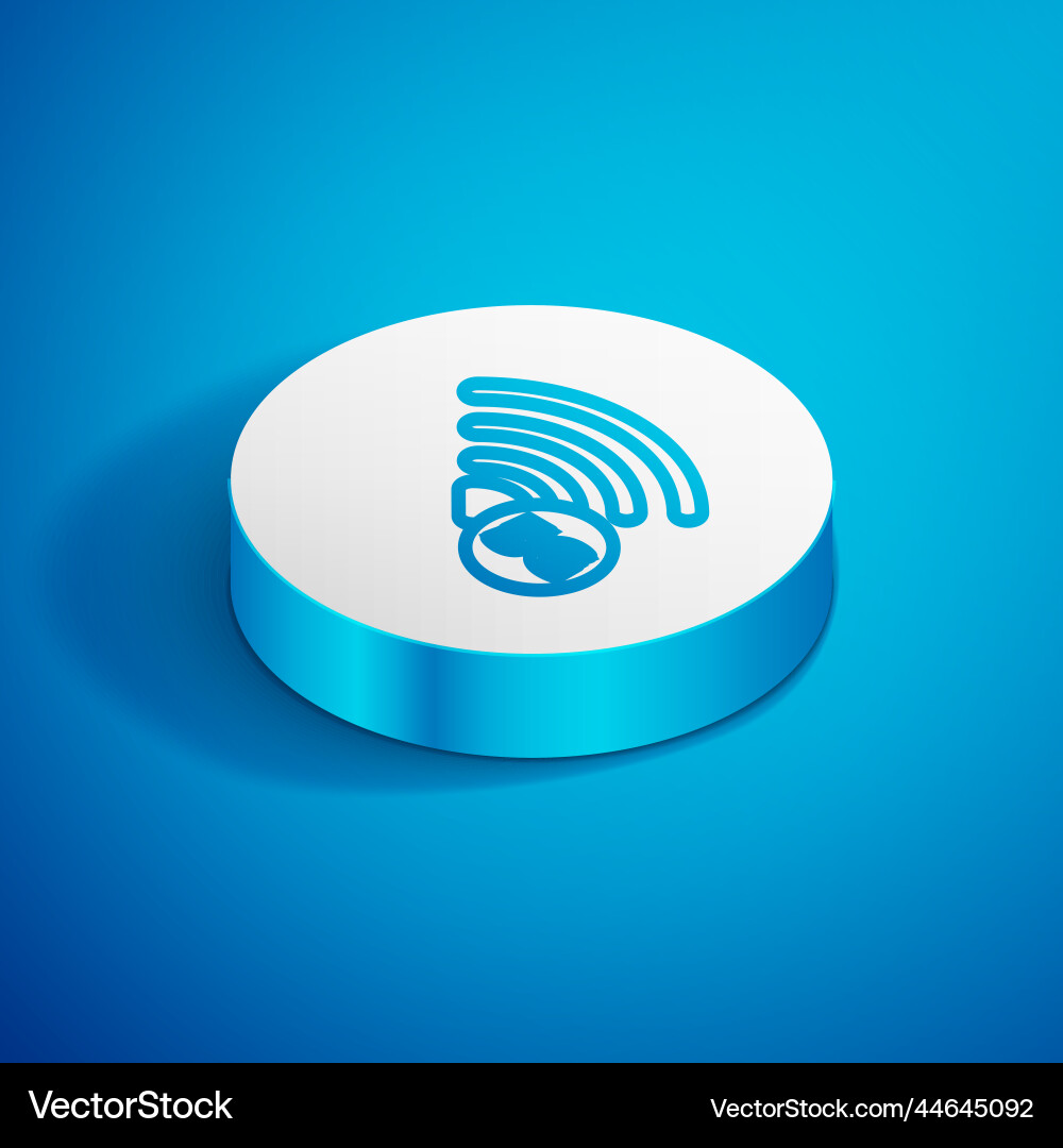 Isometric line 5g new wireless internet wifi Vector Image