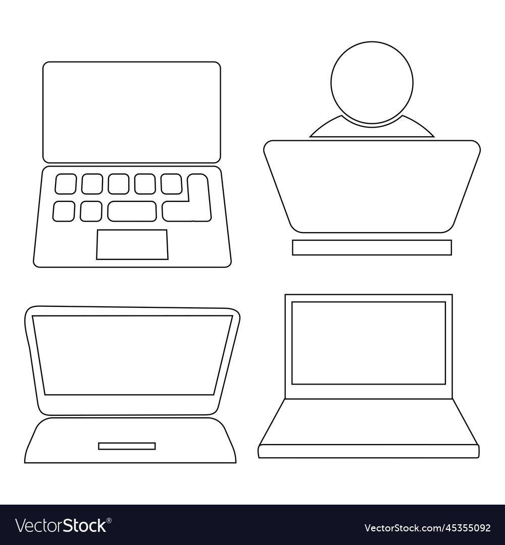 Laptop icon Royalty Free Vector Image - VectorStock