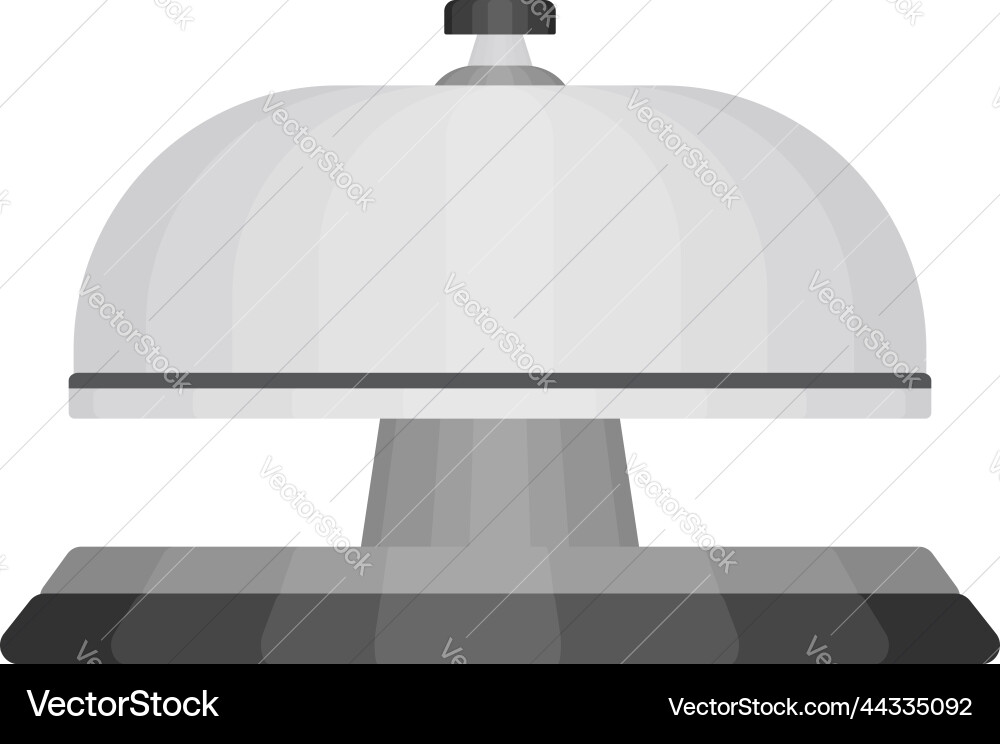 Metal service bell on a white background Vector Image