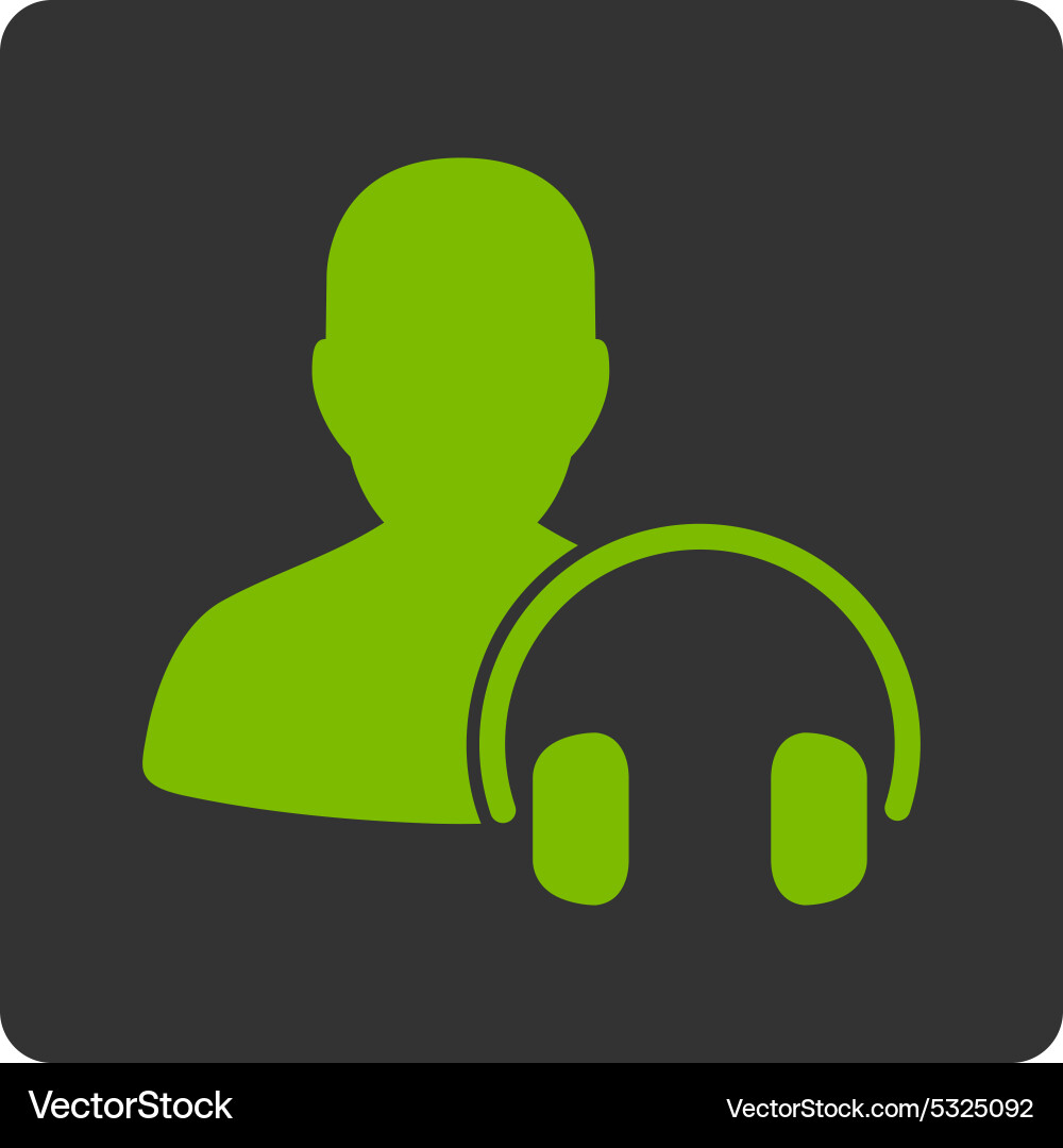 Operator icon from commerce buttons overcolor set Vector Image