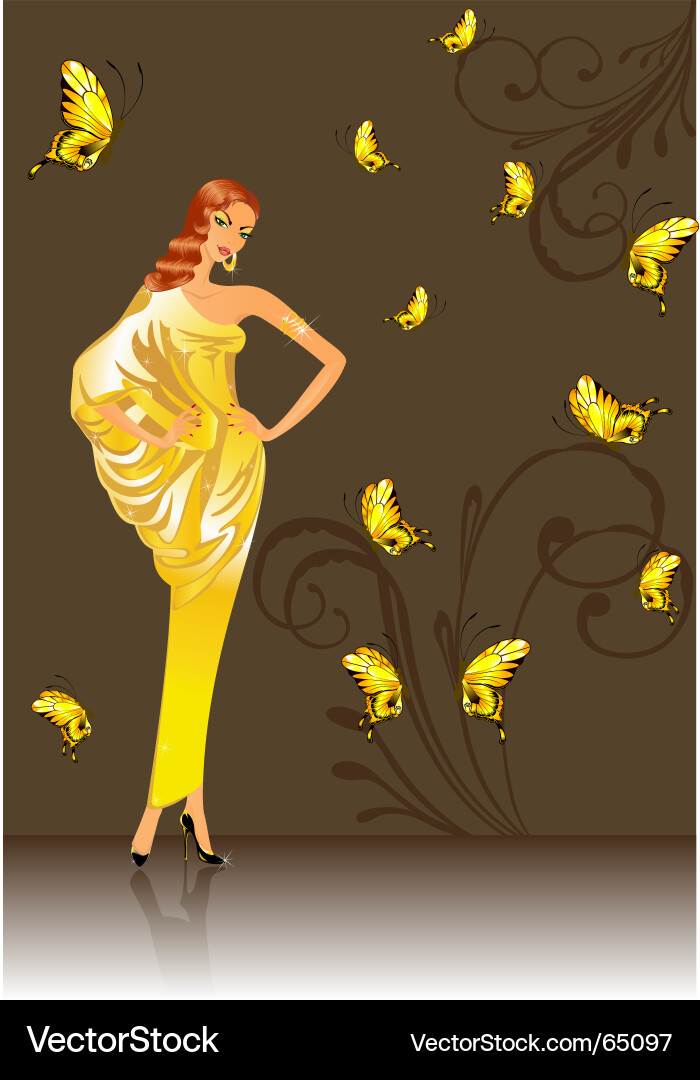 Beautiful girl Royalty Free Vector Image - VectorStock