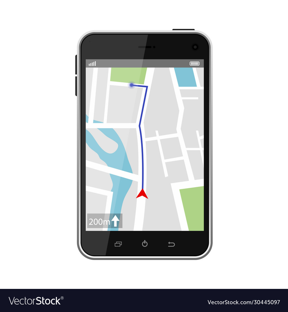 Gps navigation system Royalty Free Vector Image