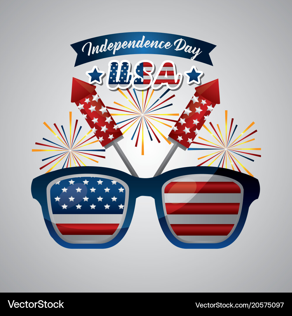 Happy independence day american Royalty Free Vector Image