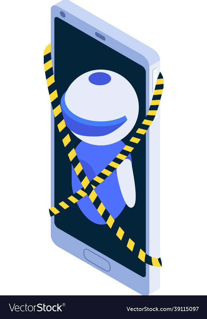 Internet blocking concept Royalty Free Vector Image