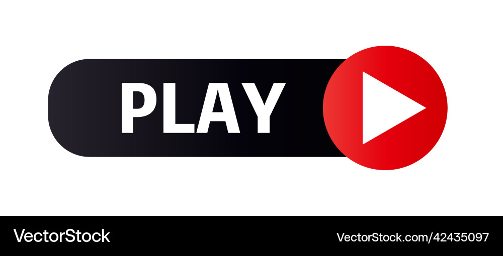 Logo on the play button that can be used Vector Image