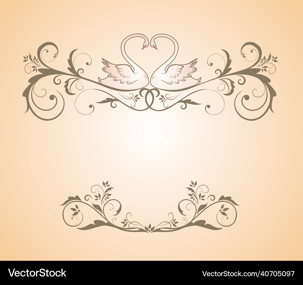 Wedding header Royalty Free Vector Image - VectorStock