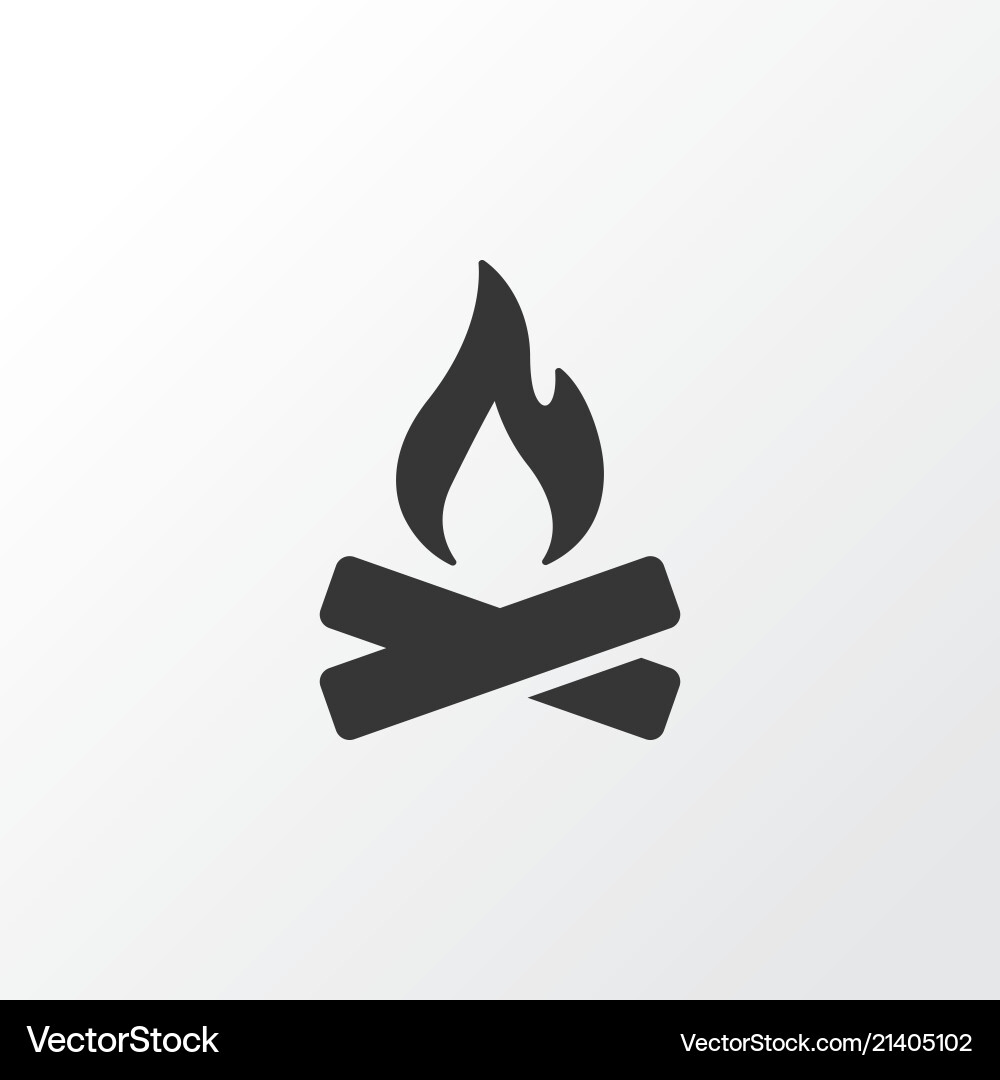 Bonfire icon symbol premium quality isolated Vector Image