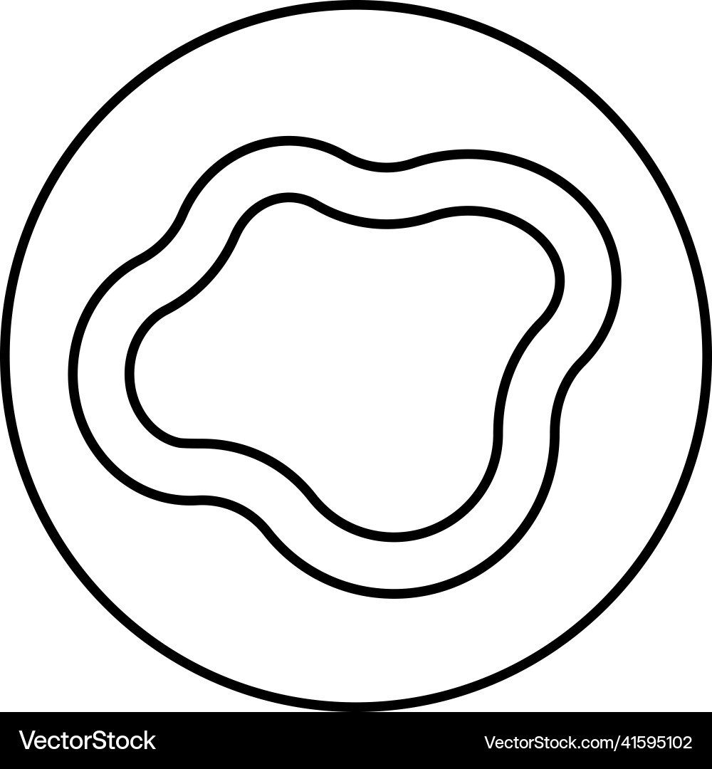 Bruise skin disease line icon Royalty Free Vector Image