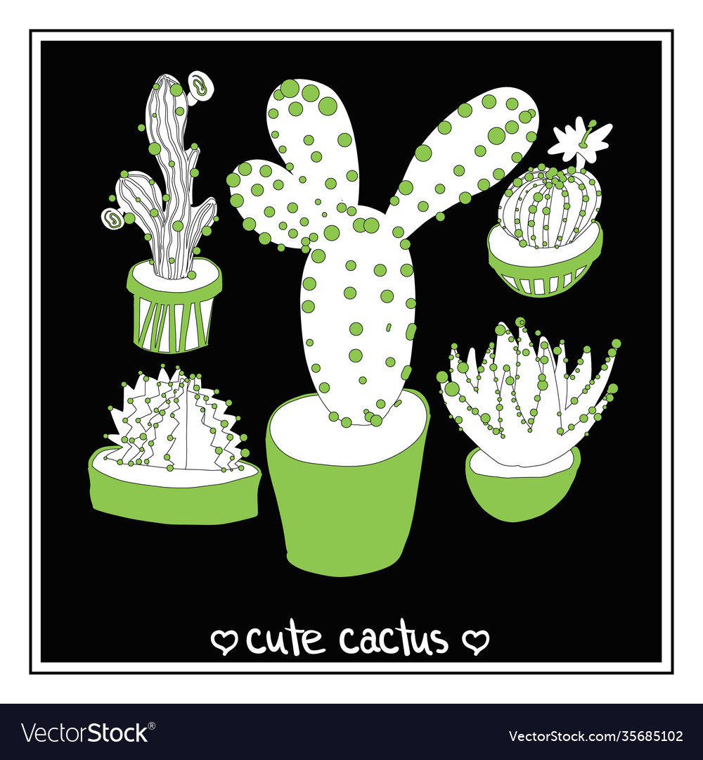 Cactus Royalty Free Vector Image - VectorStock