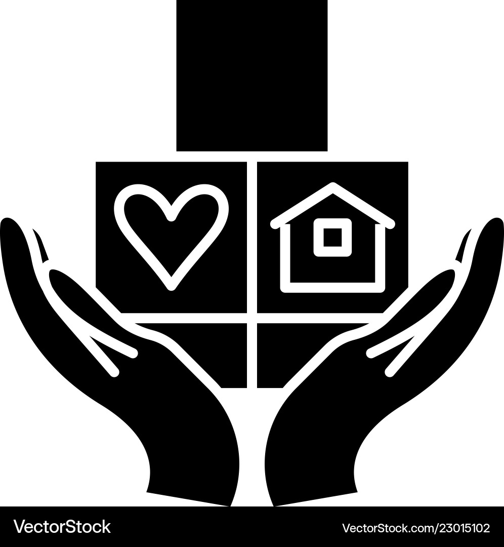 Consumer insurance black icon sign Royalty Free Vector Image