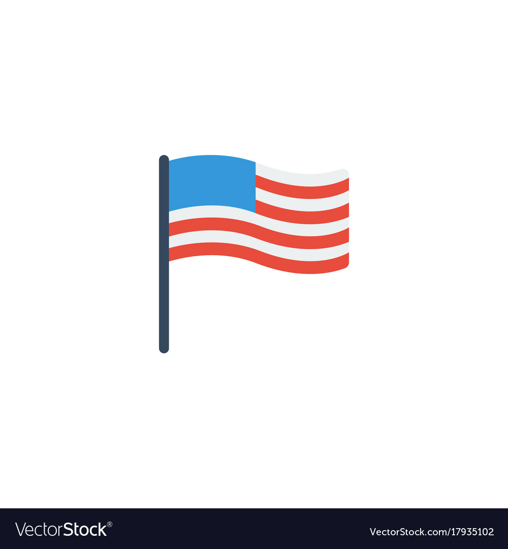 Flat icon flag element Royalty Free Vector Image