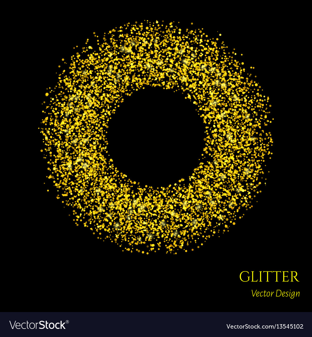 Glitter circle backdrop Royalty Free Vector Image