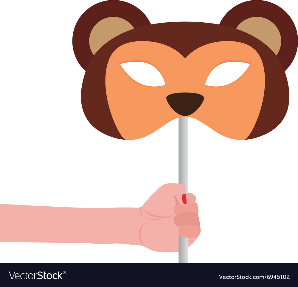 Monkey mask Royalty Free Vector Image - VectorStock