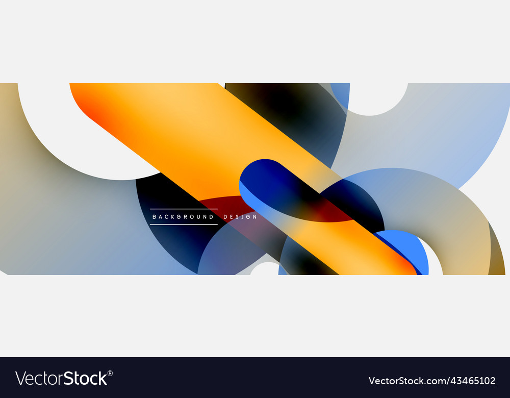 Round shapes circles and other geometric forms Vector Image