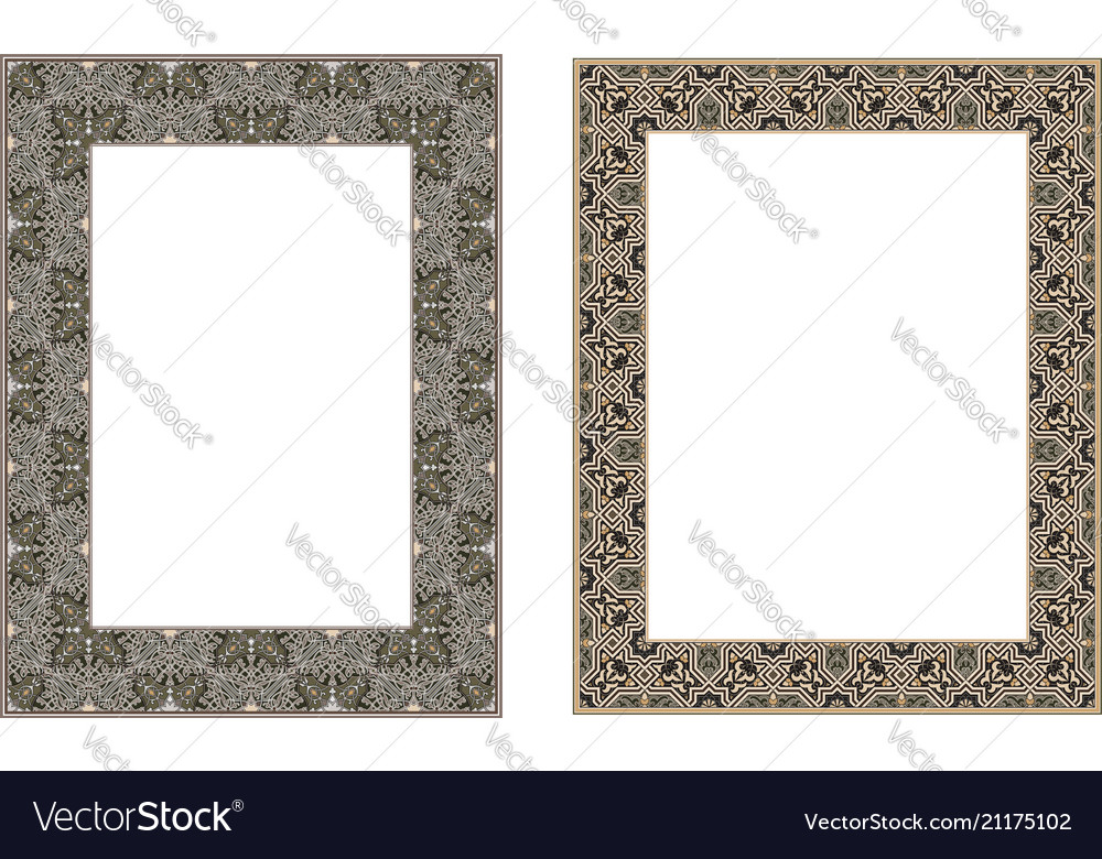 Square elegant frame Royalty Free Vector Image