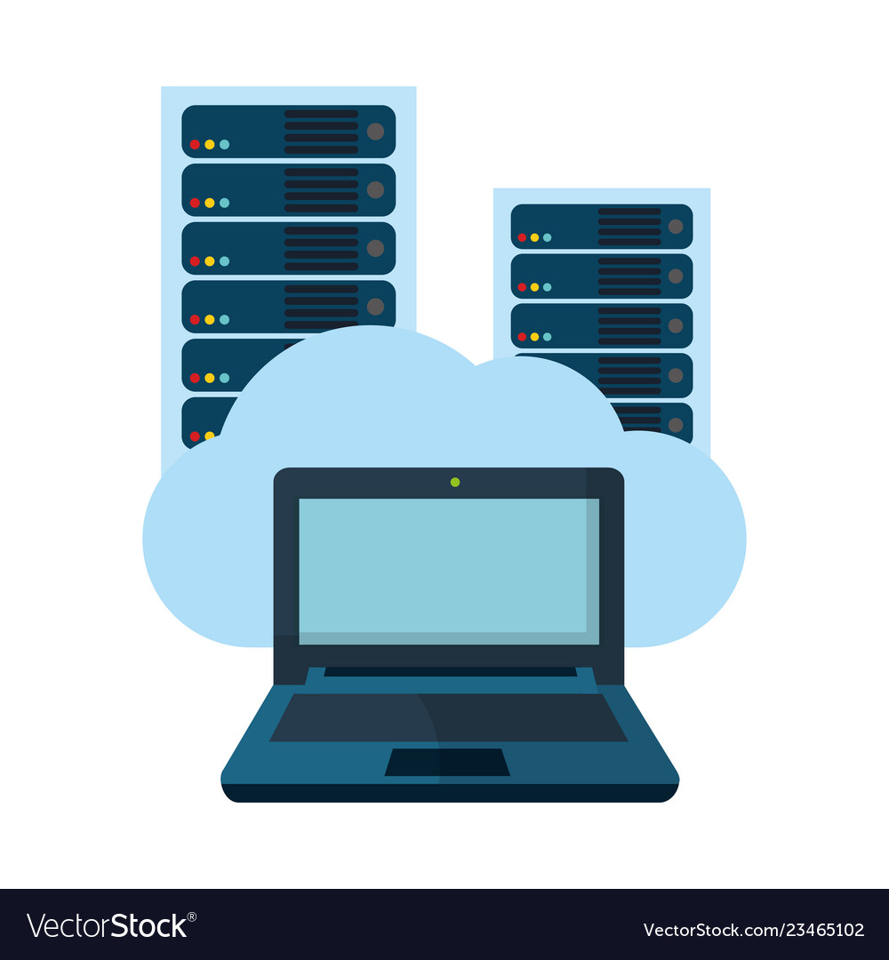 Technology computing cartoon Royalty Free Vector Image