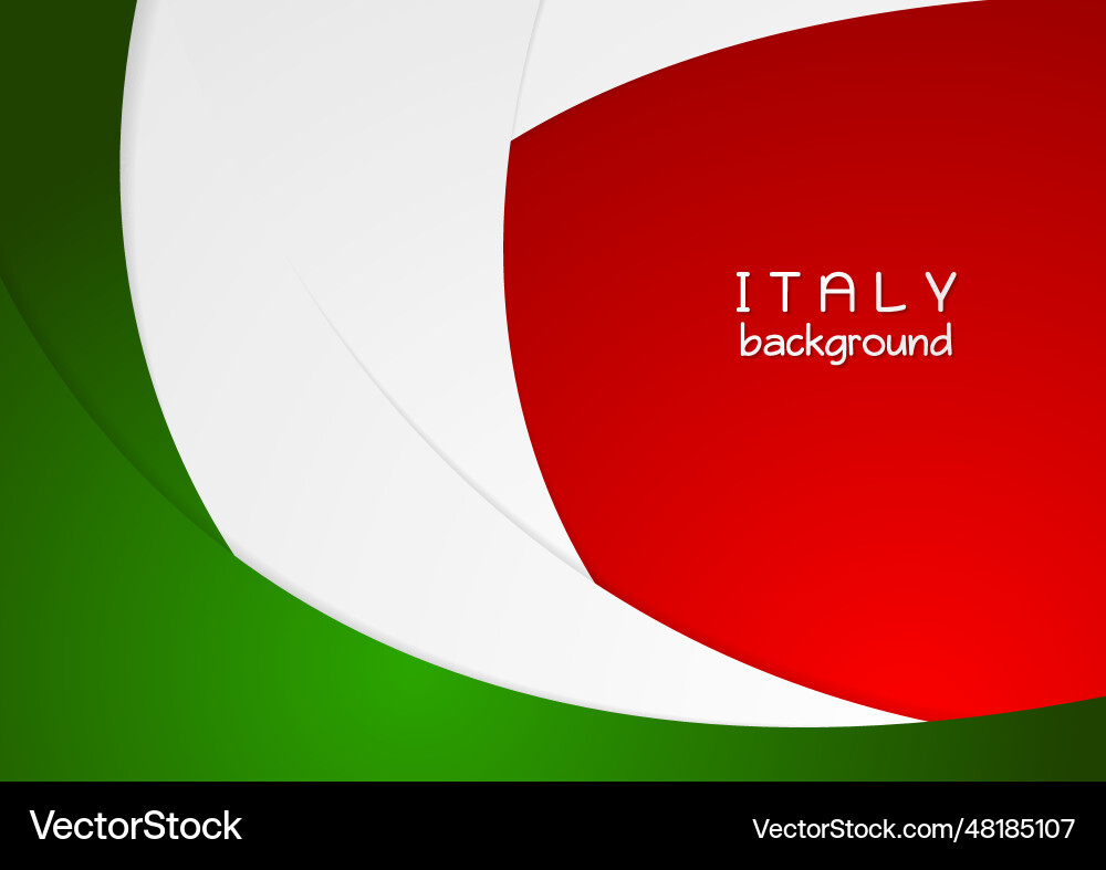 Corporate wavy bright abstract background italian Vector Image