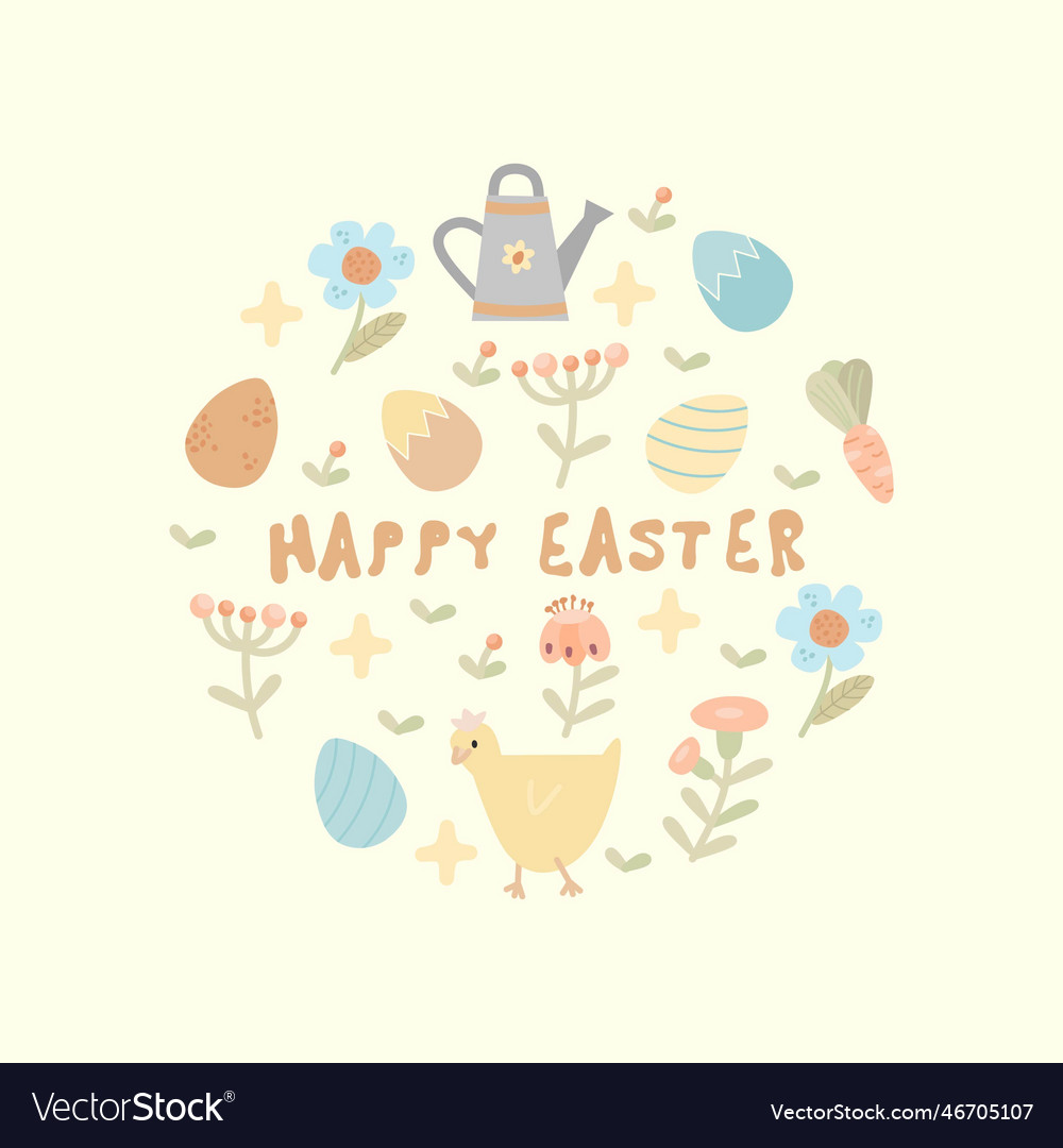 Easter card Royalty Free Vector Image - VectorStock