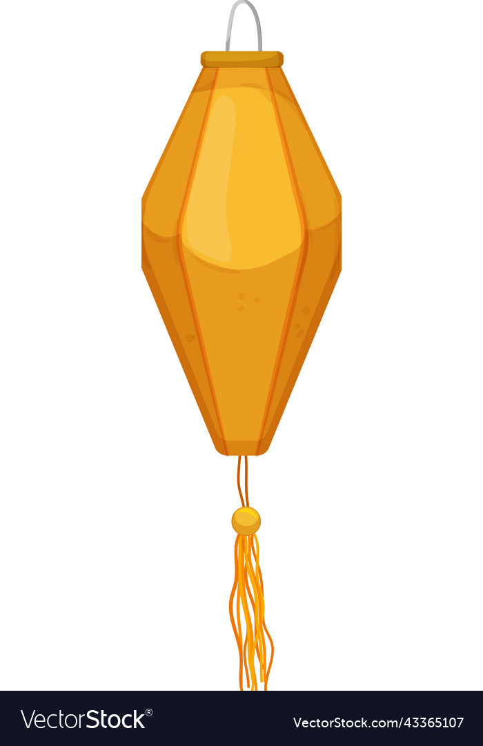 Lamp asian lantern cartoon Royalty Free Vector Image