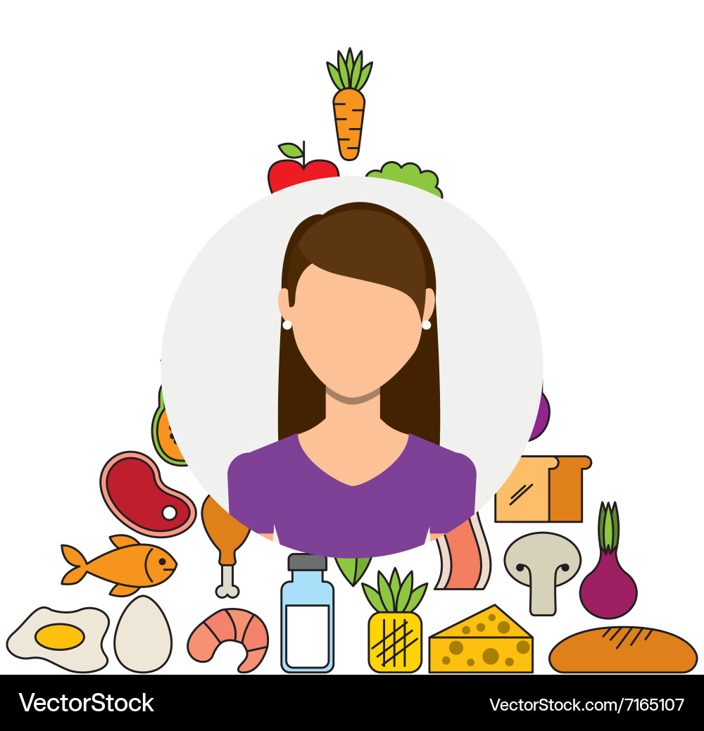 Nutrition and health design Royalty Free Vector Image