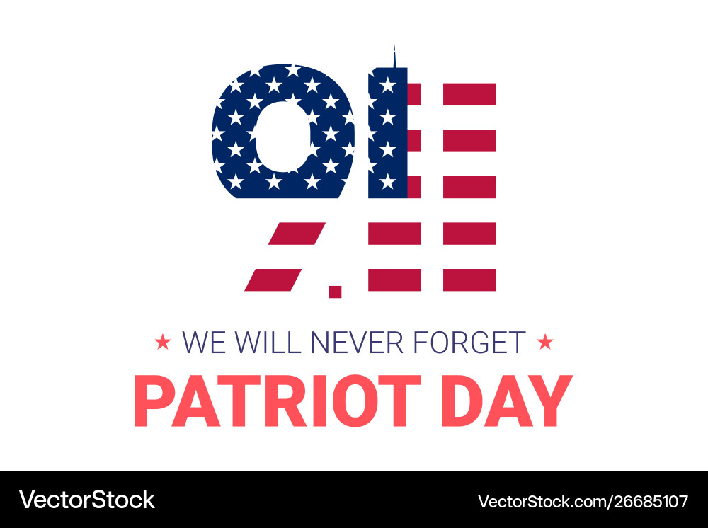 Partiot day usa Royalty Free Vector Image - VectorStock