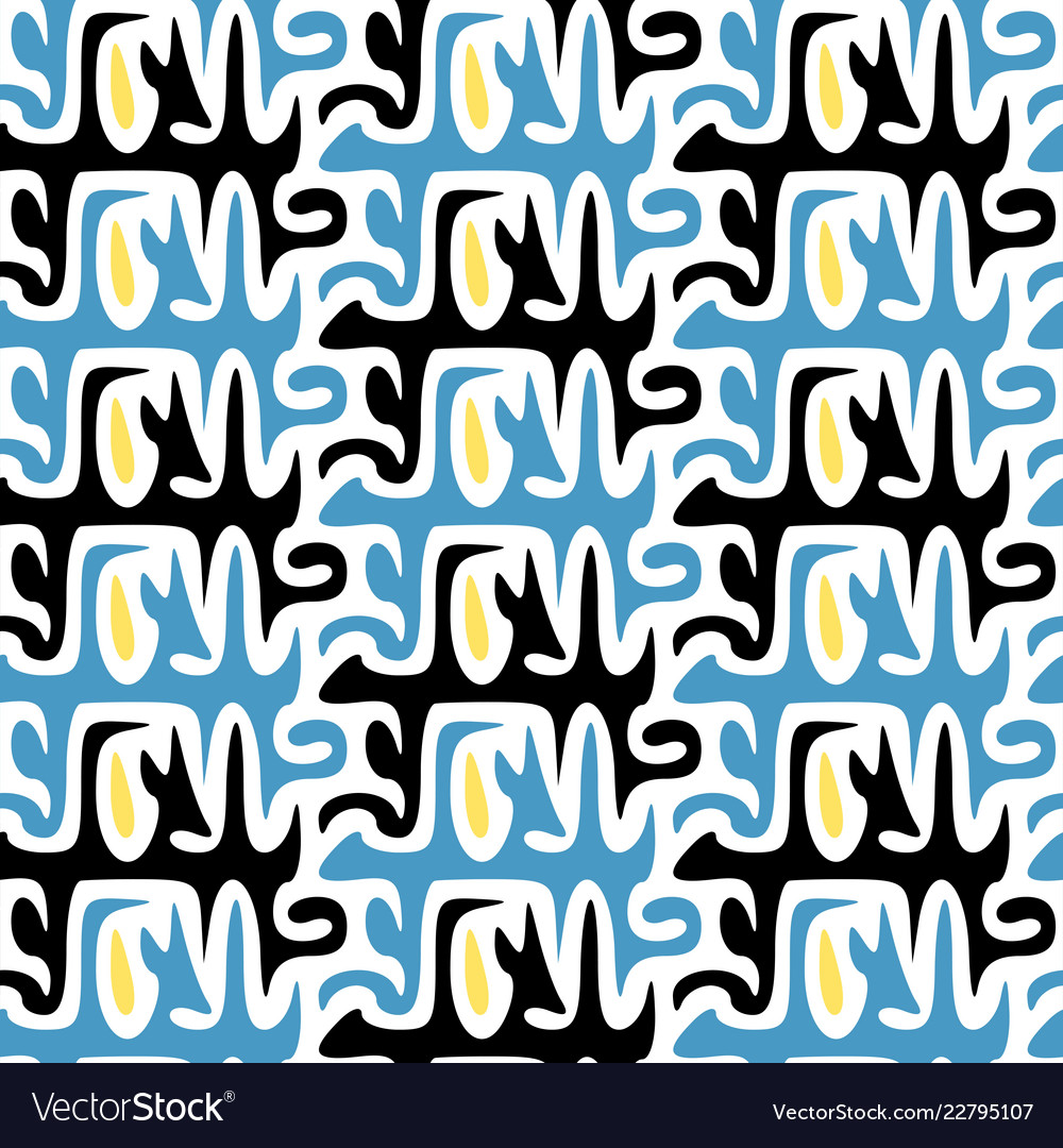 Seamless repeating ethnic pattern Royalty Free Vector Image