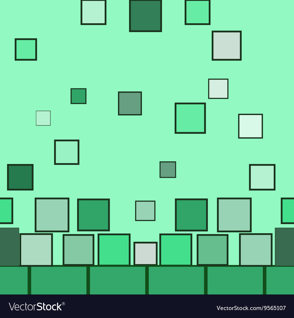 Square green seamless pattern Royalty Free Vector Image