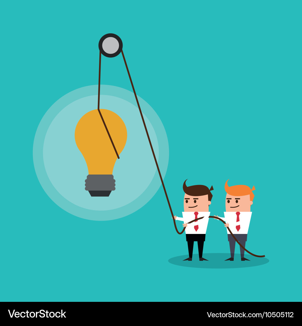 Businessman cartoon project design Royalty Free Vector Image