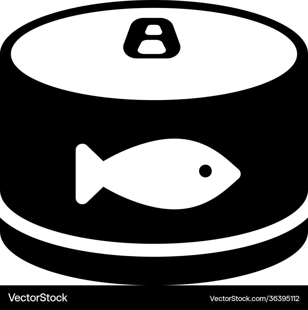 Canned fish Royalty Free Vector Image - VectorStock