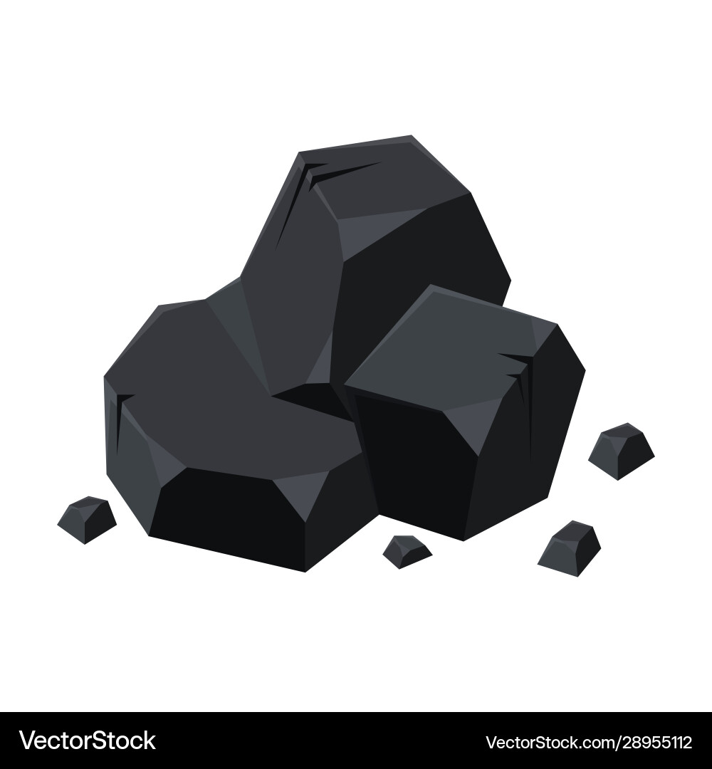 Coal energy iconcartoon icon Royalty Free Vector Image