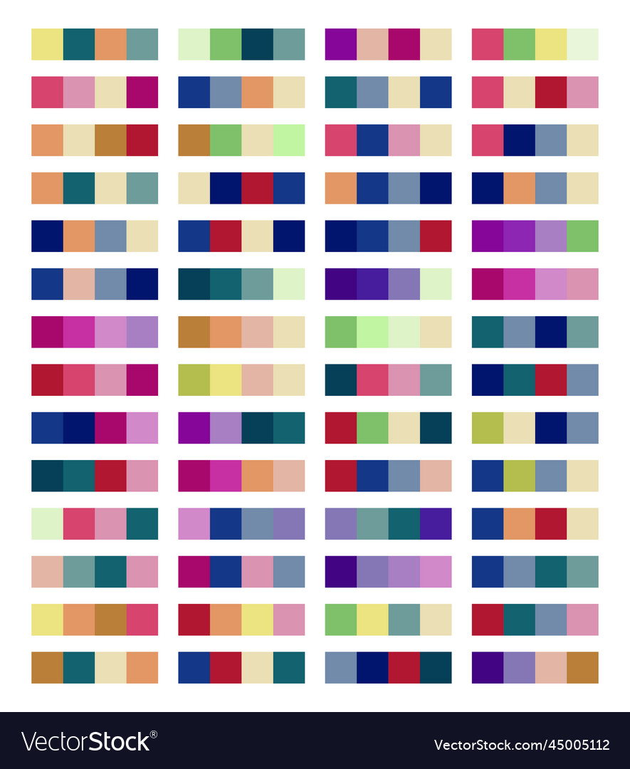 Color palette swatches design Royalty Free Vector Image