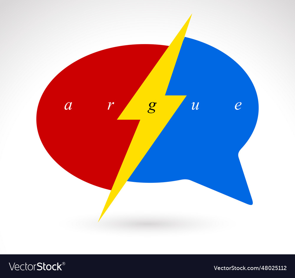 Conceptual speech bubble communication concept Vector Image