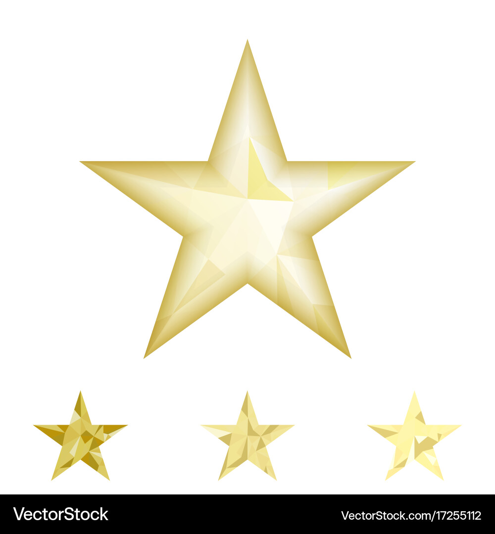 Gold star background Royalty Free Vector Image