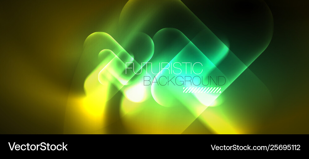 Neon glowing techno lines blue hi-tech futuristic Vector Image
