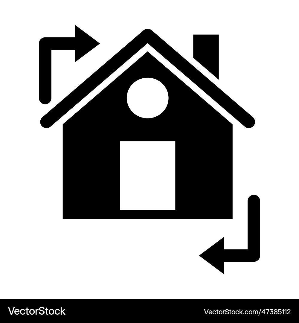Property exchange glyph icon for personal Vector Image