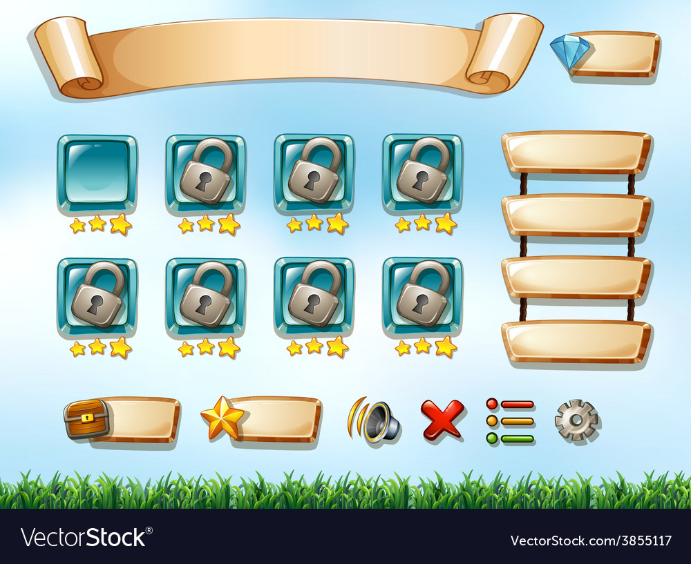 Computer game Royalty Free Vector Image - VectorStock