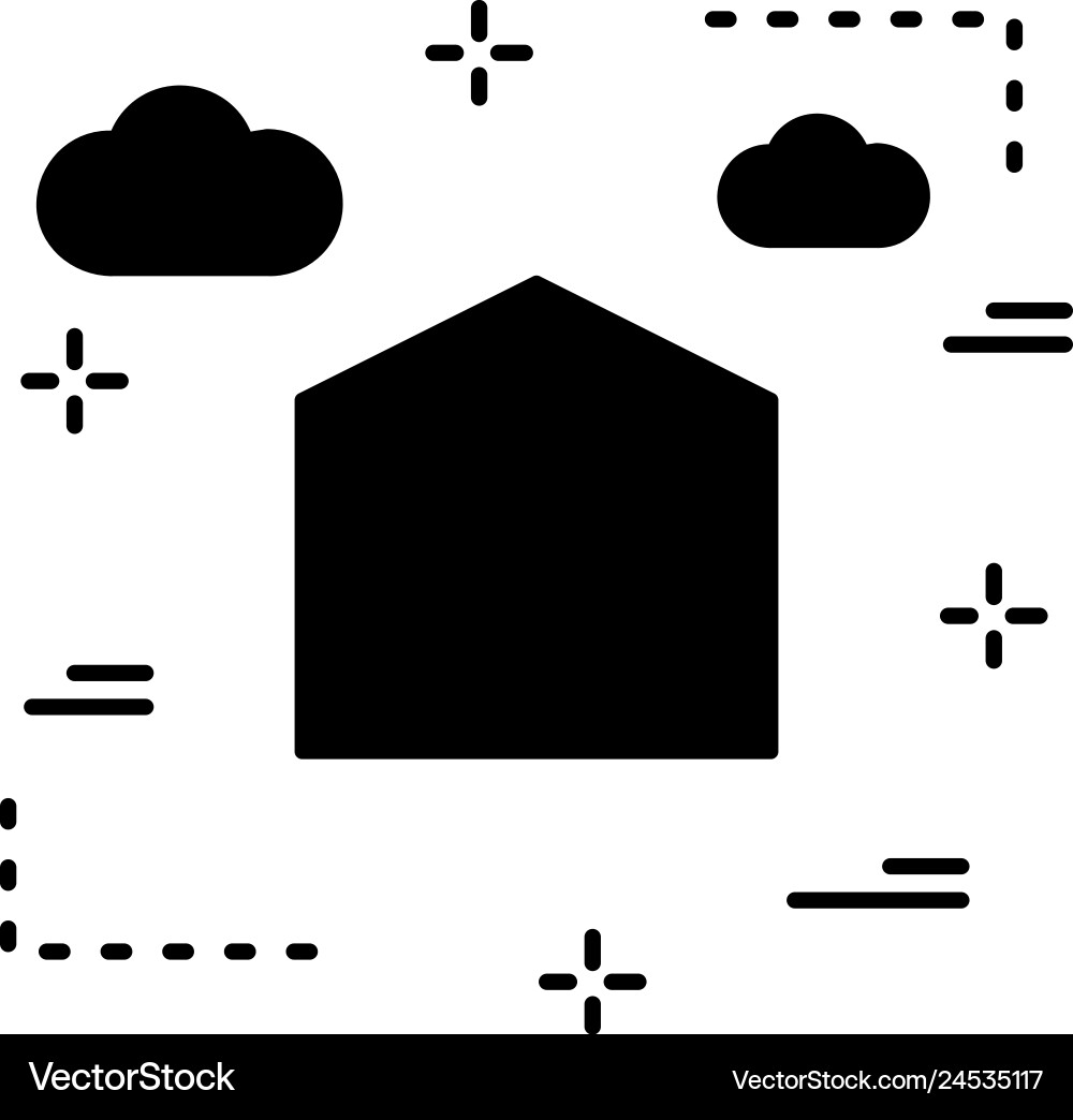 Geometric shape icon Royalty Free Vector Image