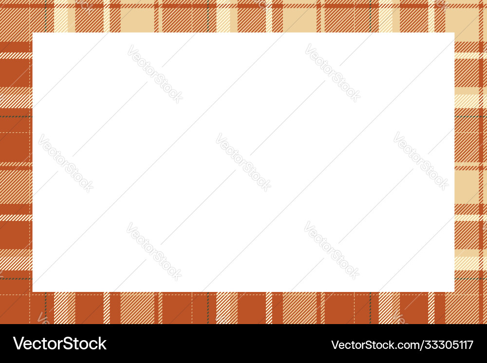 Vintage frame scottish border pattern retro Vector Image