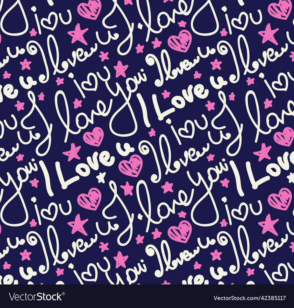 Word pattern Royalty Free Vector Image - VectorStock