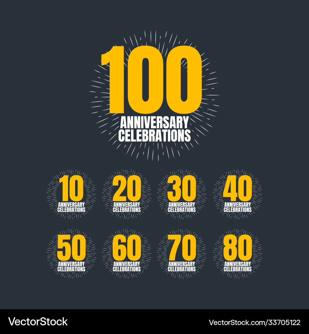 100 years anniversary celebrations template design