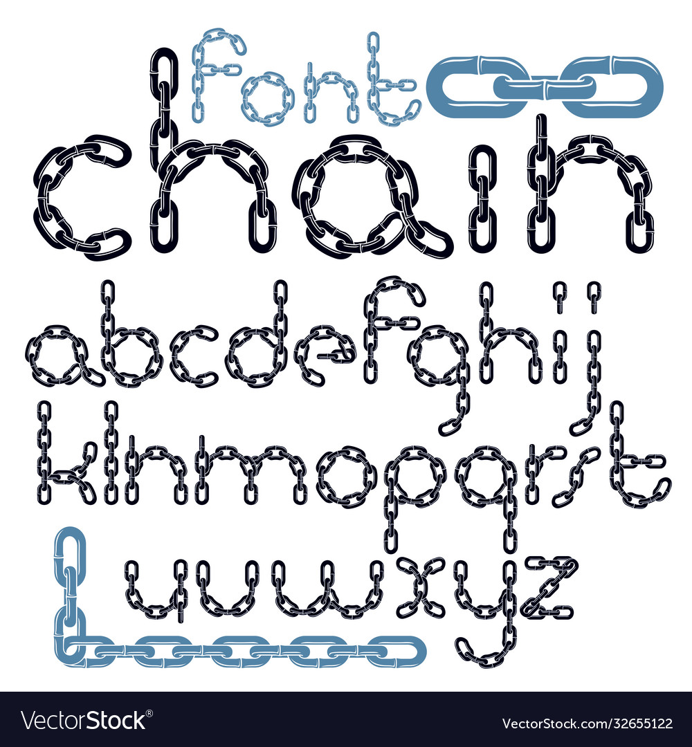 Font trendy typescript can be used in poster Vector Image