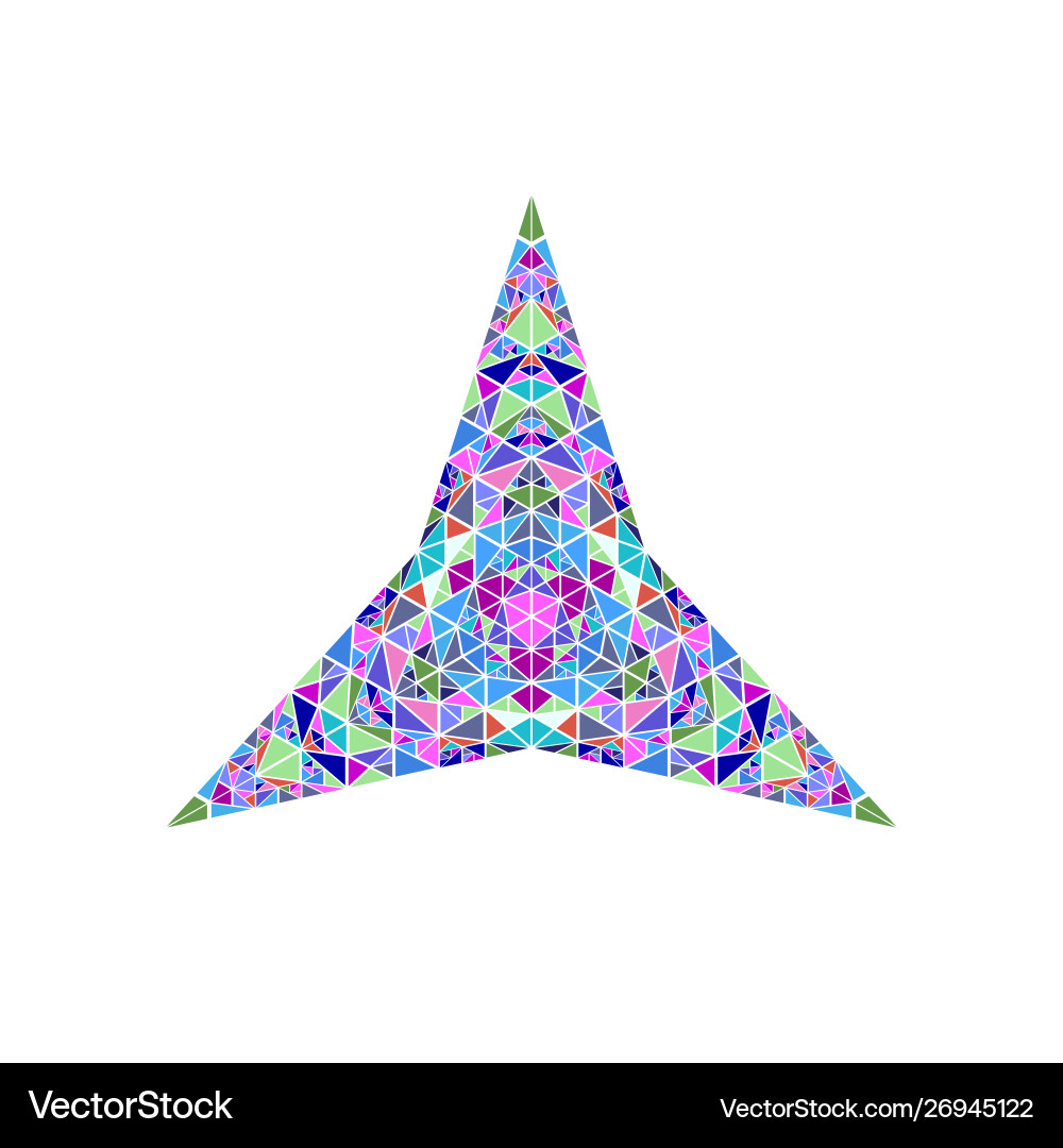 Geometrical colorful abstract triangle mosaic Vector Image